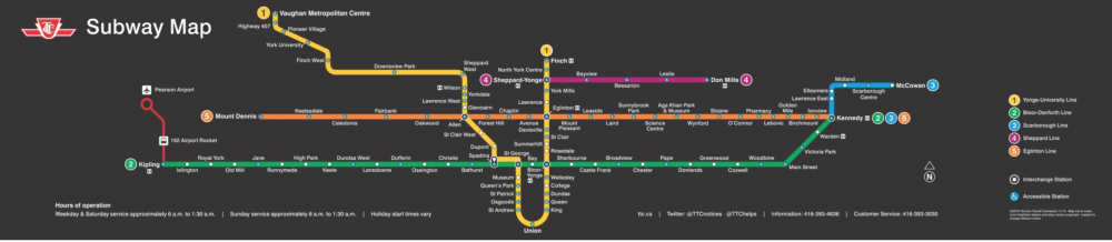 New TTC Map Shows Eglinton Line and All Proposed Station Names ...