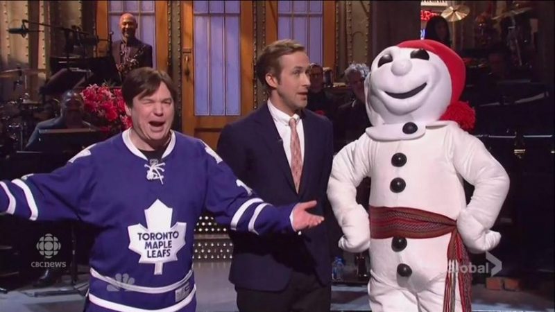Mike Myers Exposes Ryan Gosling as a Canadian on SNL | Notable Life